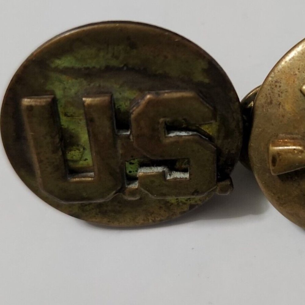 1960s Vintage Us Army Infantry Lapel Pins Brass Look … - Gem